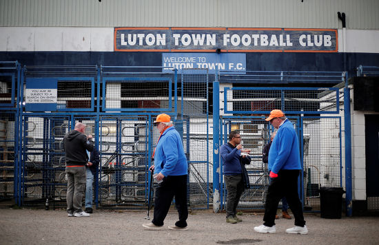 Luton Fans Wearing Orange Hats Arriving Editorial Stock Photo - Stock ...