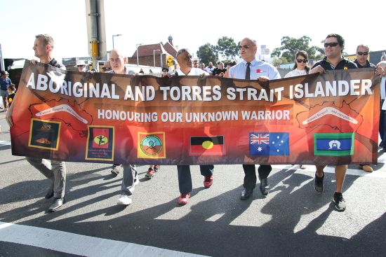 Aboriginal Australians Take Part Coloured Diggers Editorial Stock Photo ...