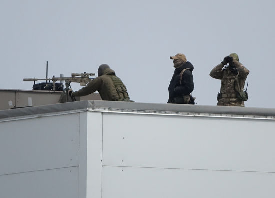 Snipers Deployed On Roof Sports Center Editorial Stock Photo - Stock ...