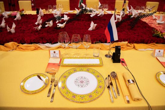 Russian President Vladimir Putin Table Spot Editorial Stock Photo ...