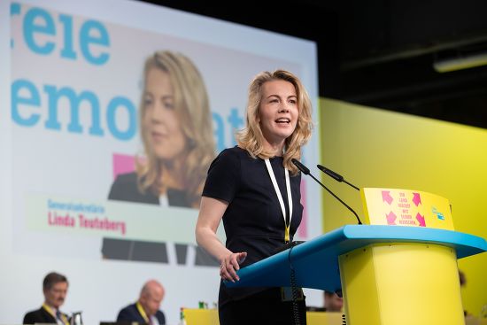 General Secretary Linda Teuteberg Speaks During Editorial Stock Photo ...