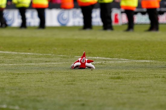 Fan Throws On Hat After Efl Editorial Stock Photo - Stock Image ...