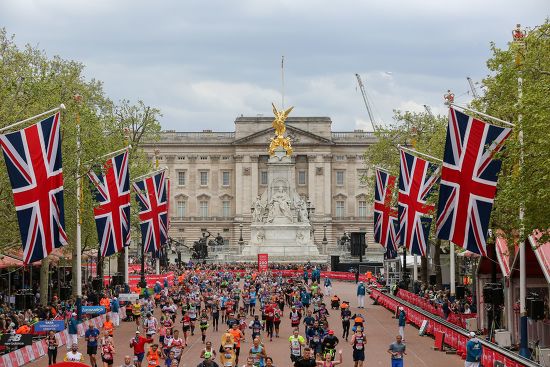 Mass Runners Approching Finish Line Virgin Editorial Stock Photo ...
