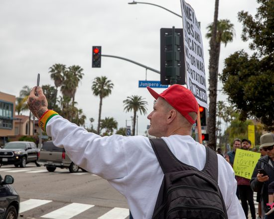 Counter Protester Against Upnf Farright Rally Editorial Stock Photo ...