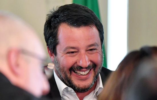 Italian Interior Minister Matteo Salvini Smiles Editorial Stock Photo ...