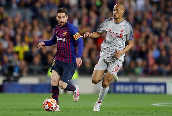 Lionel Messi Barcelona Goes Past Fabinho Editorial Stock Photo - Stock ...