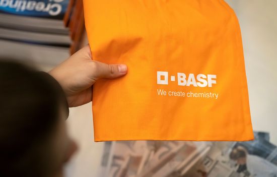 Shareholder Holds Fabric Bag Basf Logo Editorial Stock Photo - Stock ...