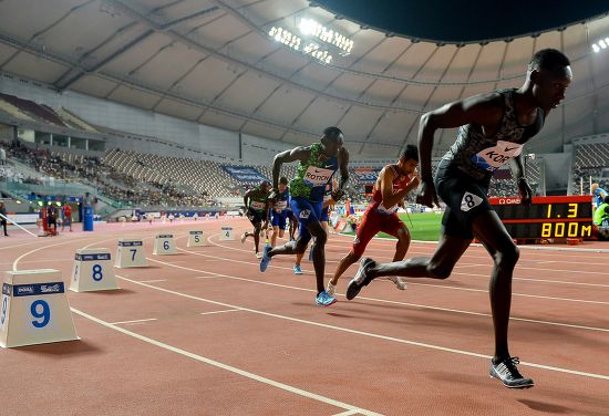 Athletes Compete Mens 800m Race During Editorial Stock Photo - Stock ...