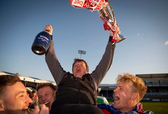 Daniel Stendel Manager Barnsley Celebrates Promotion Editorial Stock ...