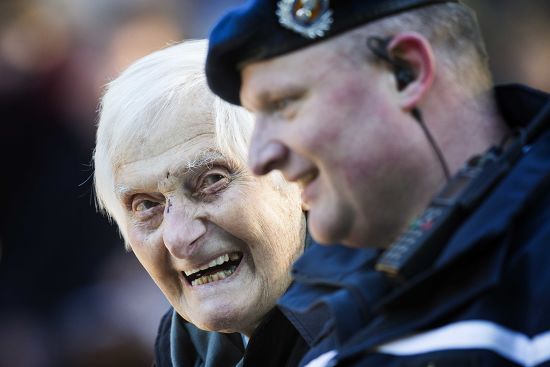 102yearold British Major Kenneth George Mayhew Editorial Stock Photo ...