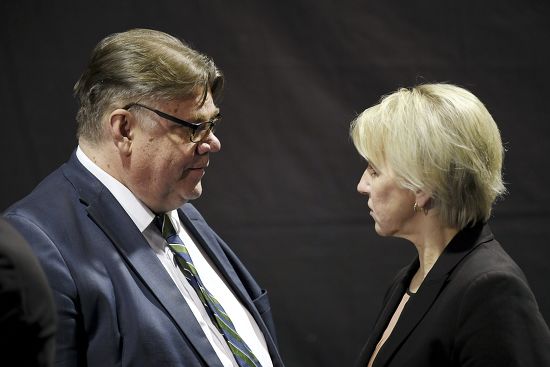 Finlands Foreign Minister Timo Soini Swedens Editorial Stock Photo ...