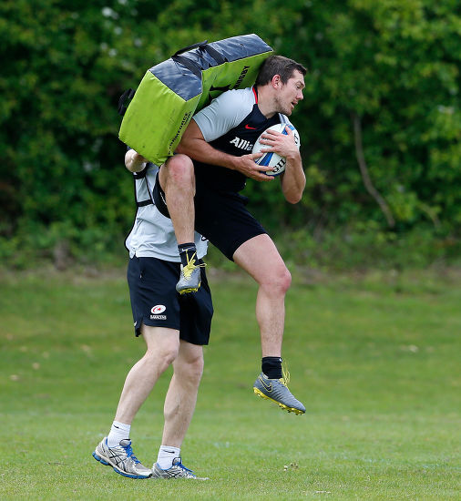 Alex Goode Catches Ball Coach Dan Editorial Stock Photo - Stock Image ...