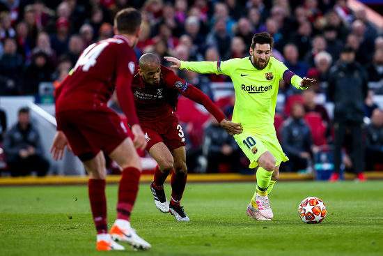 Lionel Messi Barcelona Takes On Fabinho Editorial Stock Photo - Stock ...