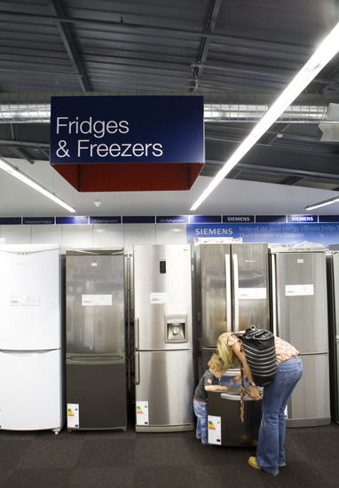 Customers Looks Fridge Freezers Currys Superstore Editorial Stock Photo ...