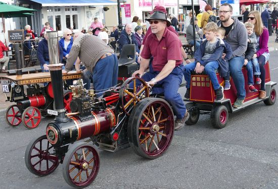 Mini Steam Car Traction Engines Run Editorial Stock Photo - Stock Image ...
