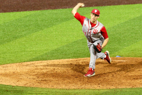 Indiana Pitcher Gabe Bierman During Game Editorial Stock Photo - Stock ...