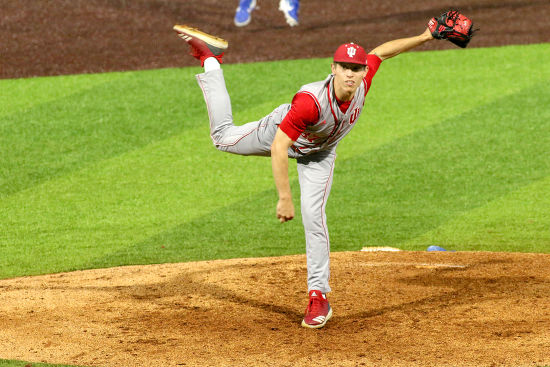 Indiana Pitcher Gabe Bierman During Game Editorial Stock Photo - Stock ...