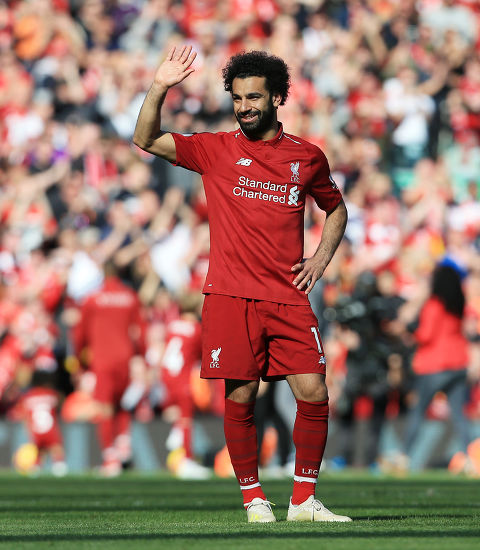Mohamed Salah Liverpool Waves Editorial Stock Photo - Stock Image ...