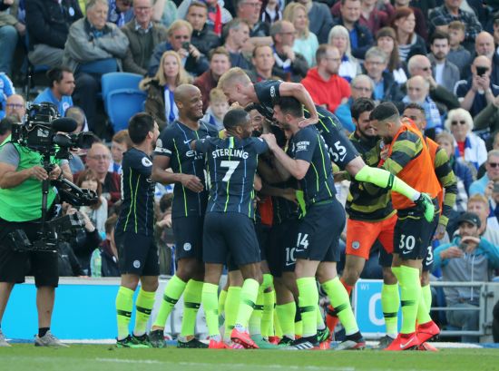 Riyad Mahrez Manchester City Mobbed After Editorial Stock Photo - Stock ...
