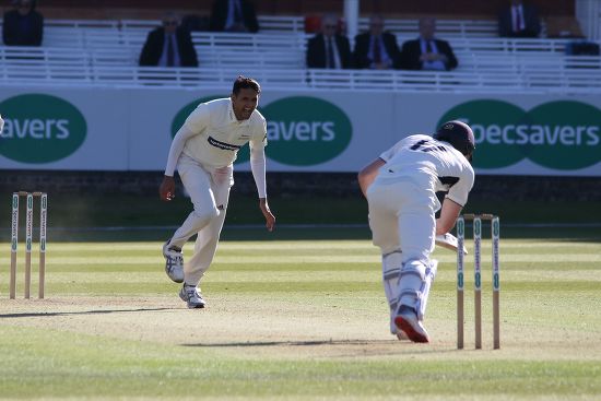 Muhammad Abbas Bowling George Scott During Editorial Stock Photo ...