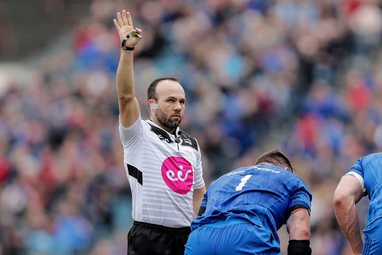 Leinster Vs Munster Referee Mike Adamson Editorial Stock Photo - Stock ...
