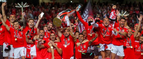 Benfica Players Lift Trophy After Winning Editorial Stock Photo - Stock ...