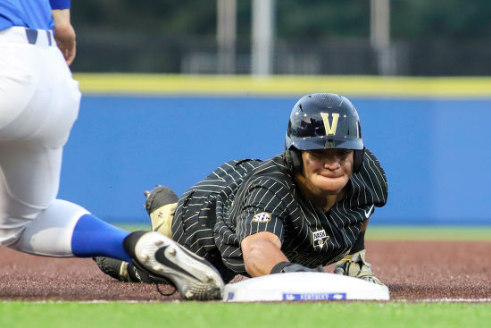 Vanderbilts Julian Infante Dives Back First Editorial Stock Photo ...