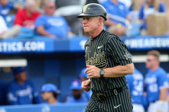 Vanderbilt Baseball Coach Tim Corbin During Editorial Stock Photo ...