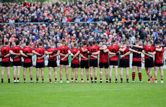 Down Vs Armagh Down Players Line Editorial Stock Photo - Stock Image ...