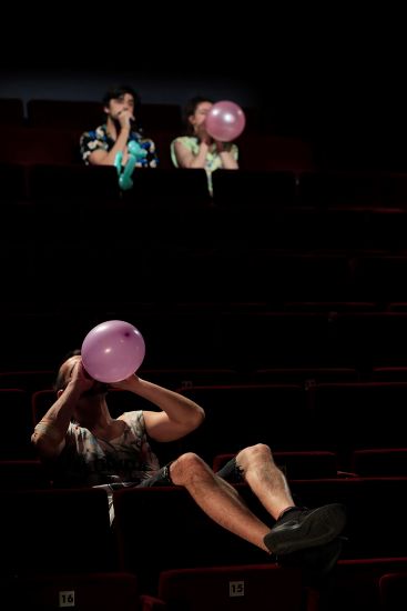Actors Inflate Balloons During Rehearsal Play Editorial Stock Photo ...
