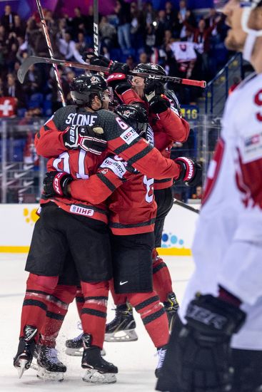 Canadian Players Celebrate 22 Goal During Editorial Stock Photo - Stock ...