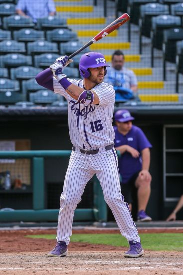 Texas Christian Infielder Dean Frew 16 Editorial Stock Photo - Stock ...