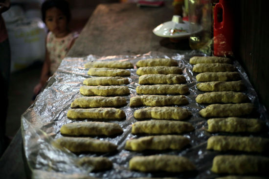 Homemade Breads Prepared Baking Indigenous Dumagat Editorial Stock ...