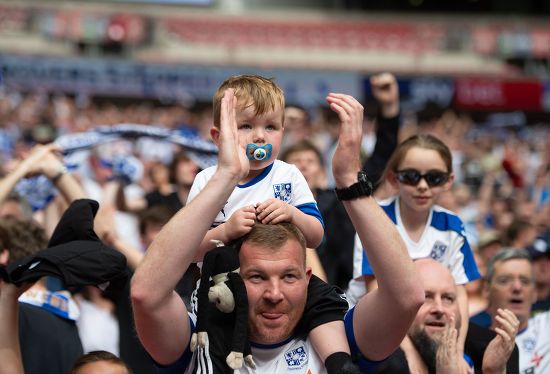 Tranmere Rovers Fans Celebrate Stands Editorial Stock Photo - Stock ...