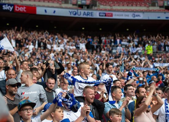 Tranmere Rovers Fans Celebrate Stands Editorial Stock Photo - Stock ...