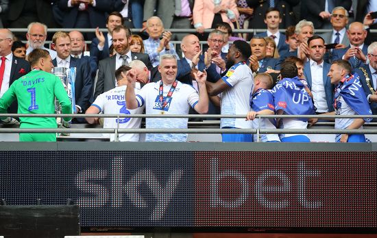 Tranmere Rovers Players Celebrate After Match Editorial Stock Photo ...