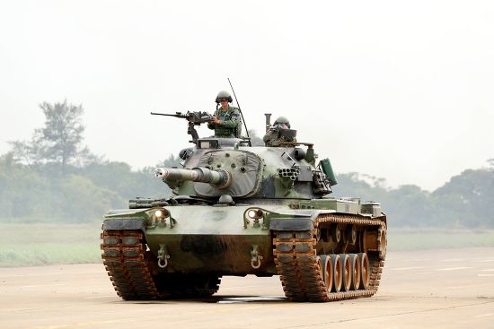 Taiwanese Soldiers On Cm11 Battle Tank Editorial Stock Photo - Stock ...