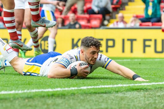 Declan Patton Warrington Wolves Scores Try Editorial Stock Photo ...
