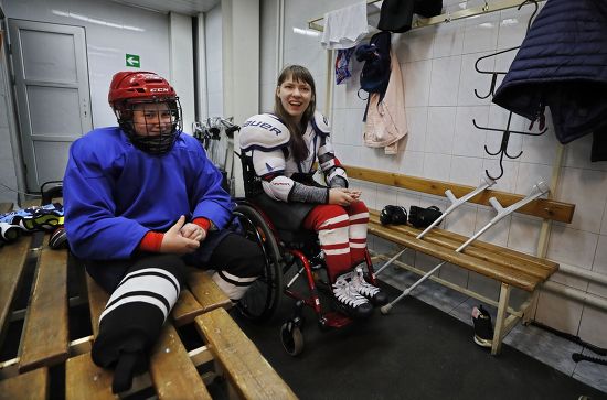 Disabled Children Prepare Locker Room Before Editorial Stock Photo ...