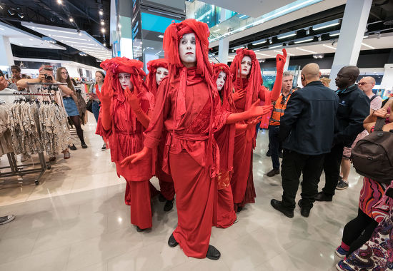 Extinction Rebellions Redwatch Protest Inside Primark Editorial Stock ...