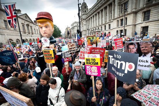 Giant Effigy Us President Donald Trump Editorial Stock Photo - Stock ...