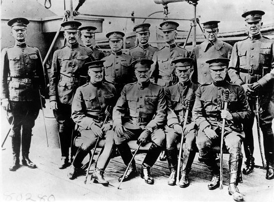 Jj Pershing His Staff Aboard Ss Editorial Stock Photo - Stock Image ...