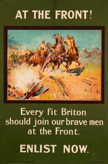 World War Propaganda Posters British Cavalry Editorial Stock Photo ...