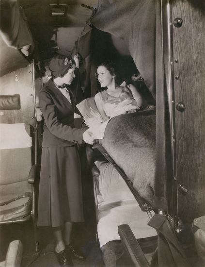 American Airlines Stewardess Passenger Sleeping Berth Editorial Stock ...