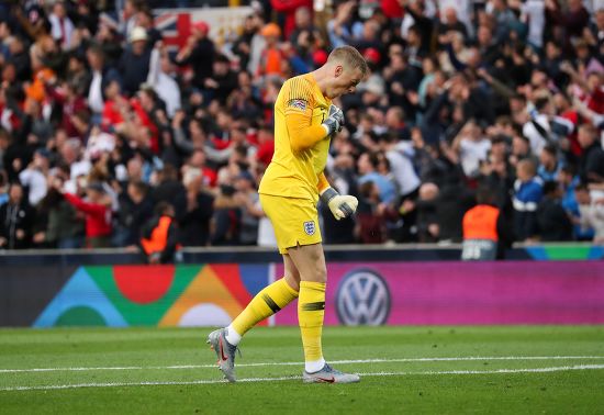 Jordan Pickford England Celebrates After Marcus Editorial Stock Photo ...