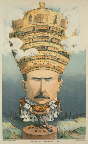 King Combinations Cartoon John D Rockefeller Editorial Stock Photo ...