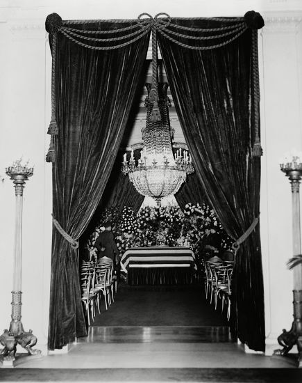 Flagdraped Casket President Franklin D Roosevelt Editorial Stock Photo ...