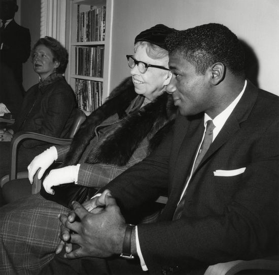 Eleanor Roosevelt Talks Boxer Floyd Patterson Editorial Stock Photo ...