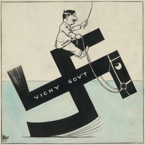 Cartoon French Leader Pierre Laval Riding Editorial Stock Photo - Stock ...
