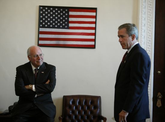 President Bush Vice President Cheney Outside Editorial Stock Photo ...